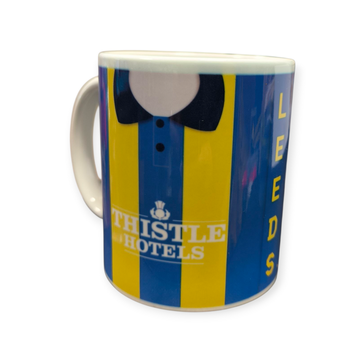 Leeds United (Leeds) - Retro Jersey Mug - Away — PREMIER SPORTS